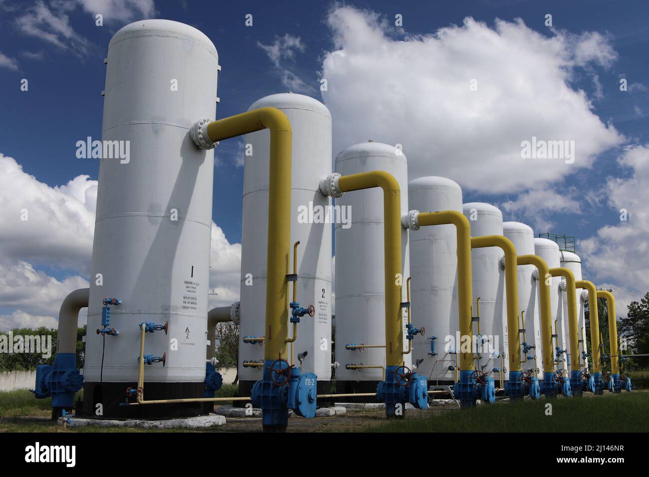 Système de transport de gaz. Station de pompage pour gaz. Station de ...