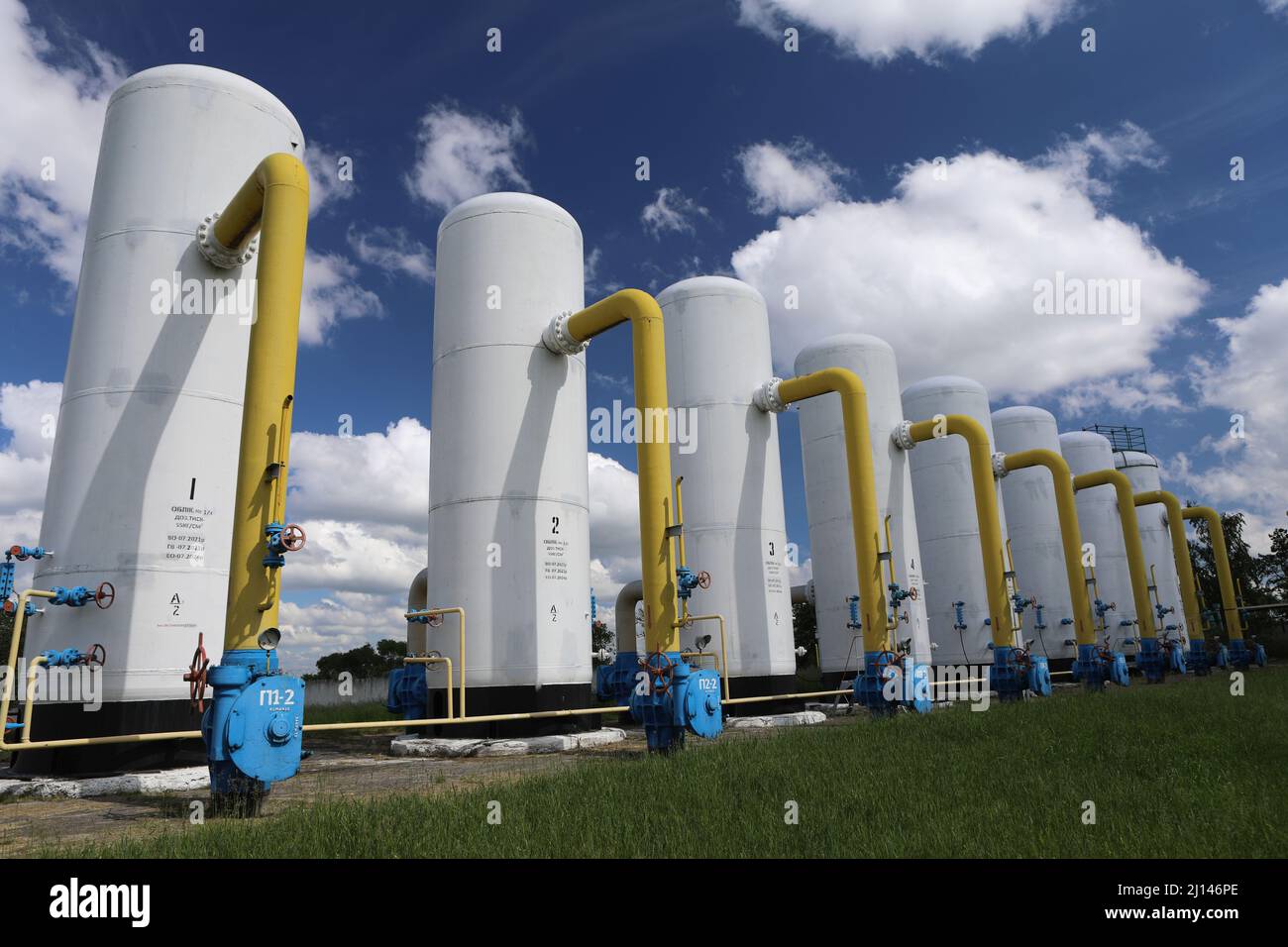 Système de transport de gaz. Station de pompage pour gaz. Station de ...