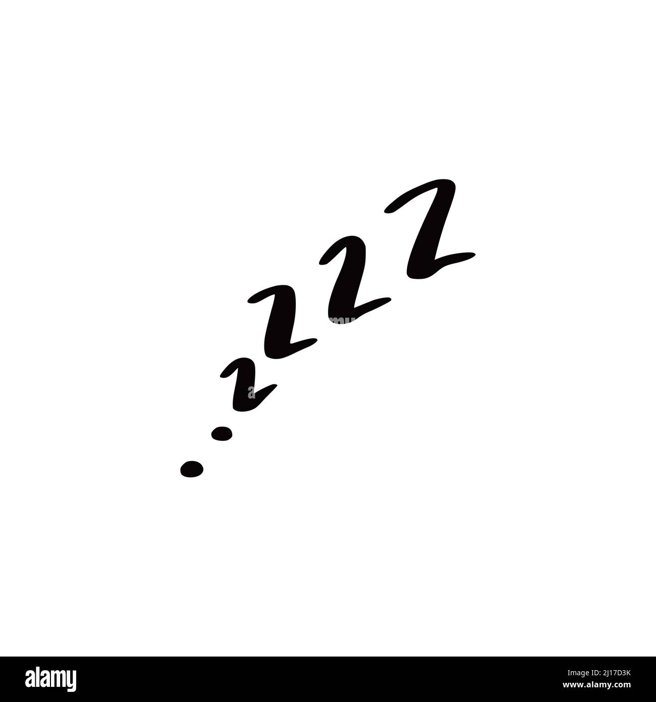 Ensemble de symboles SLEEP zzzz Doodle. Icône rêve endormi ...