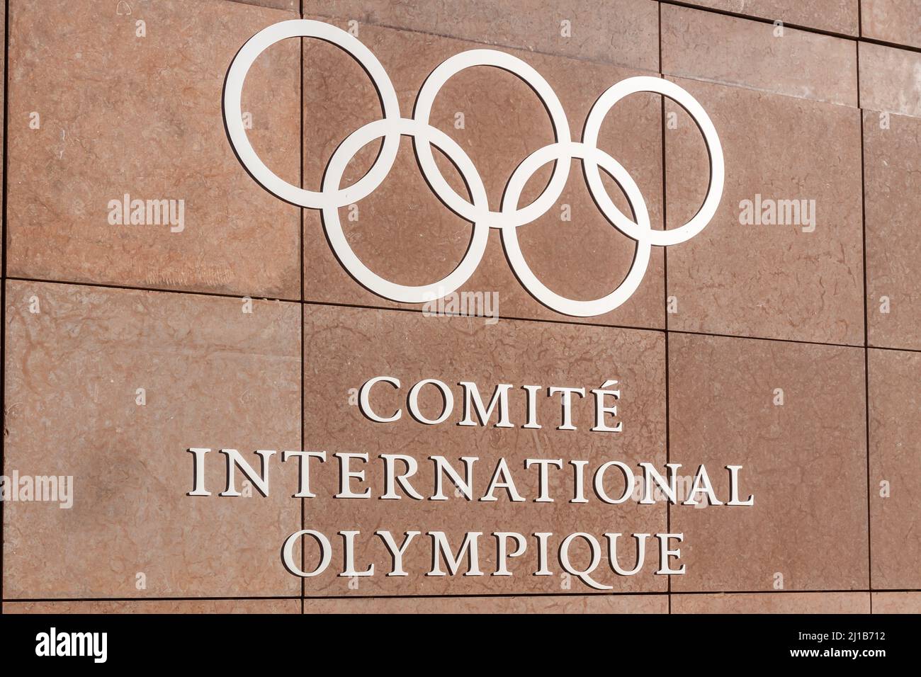 Logo anneaux olympiques Banque de photographies et d’images à haute ...