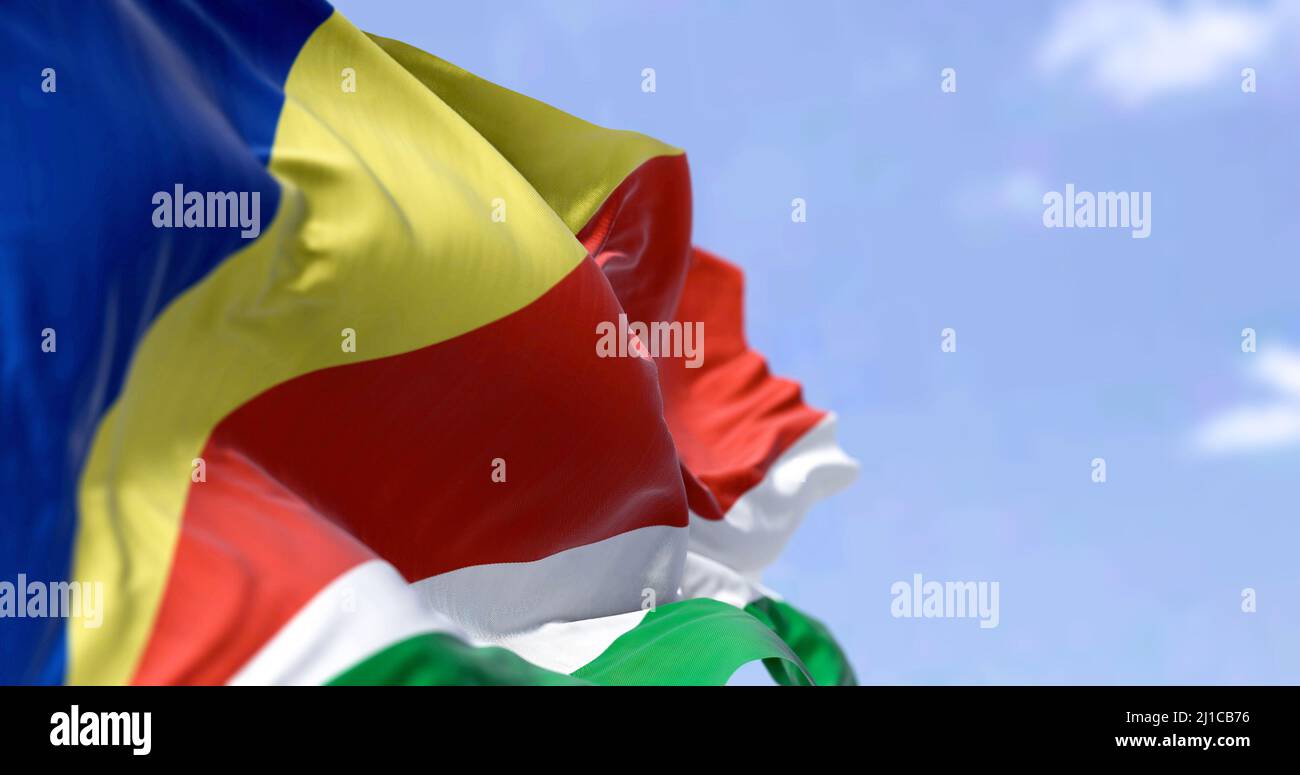 Drapeau des seychelles Banque de photographies et d’images à haute ...