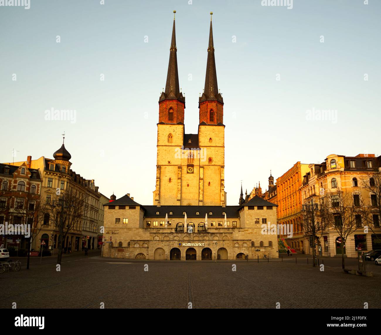 Vue sur la marktkirche unser lieben frauen Banque de photographies et d ...
