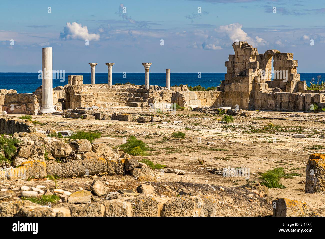 Salamine anciennes ruines romaines du nord de chypre Banque de ...