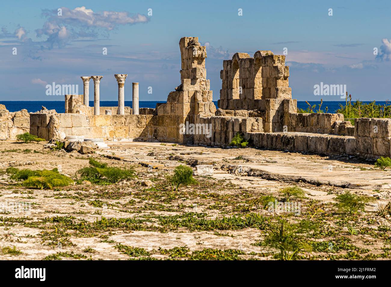 Salamine anciennes ruines romaines du nord de chypre Banque de ...