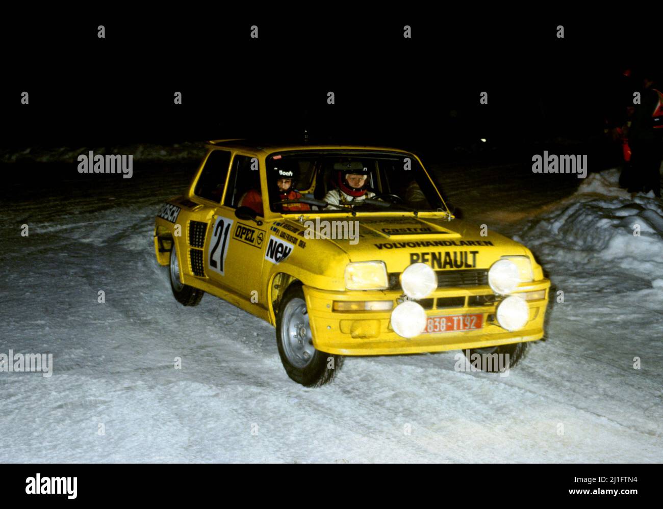 Per-Inge Walfridsson (SWE) Bruno Berglund (SWE) Renault 5 Turbo GR4 ...