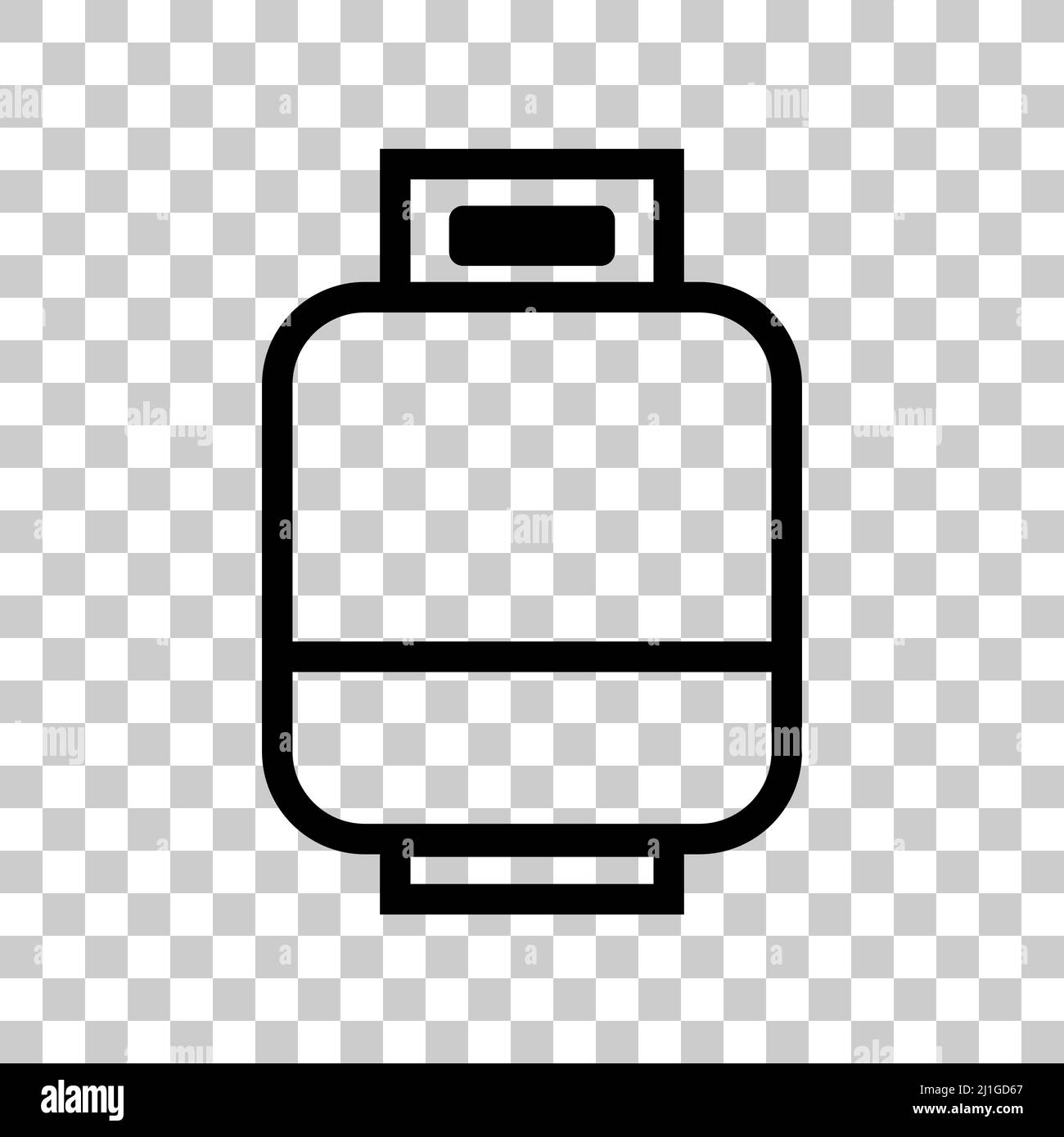 Icône de gaz propane isolée sur fond transparent. Vecteur modifiable ...