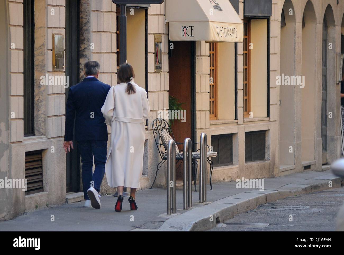 Milan, Italie. 25th mars 2022. Milan, 25-03-2022 JEAN ALESI, ancien pilote de formule 1, marié à ...