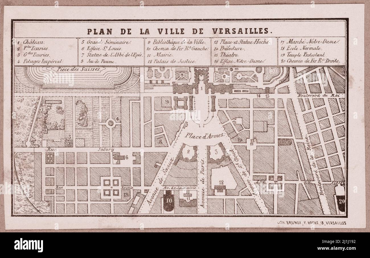 Versailles plan Banque de photographies et d’images à haute résolution ...