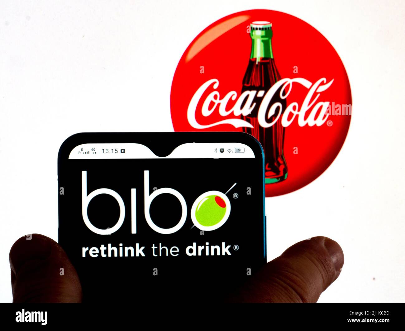 Dans cette illustration, le logo Bibo, fruit punch disponible en ...