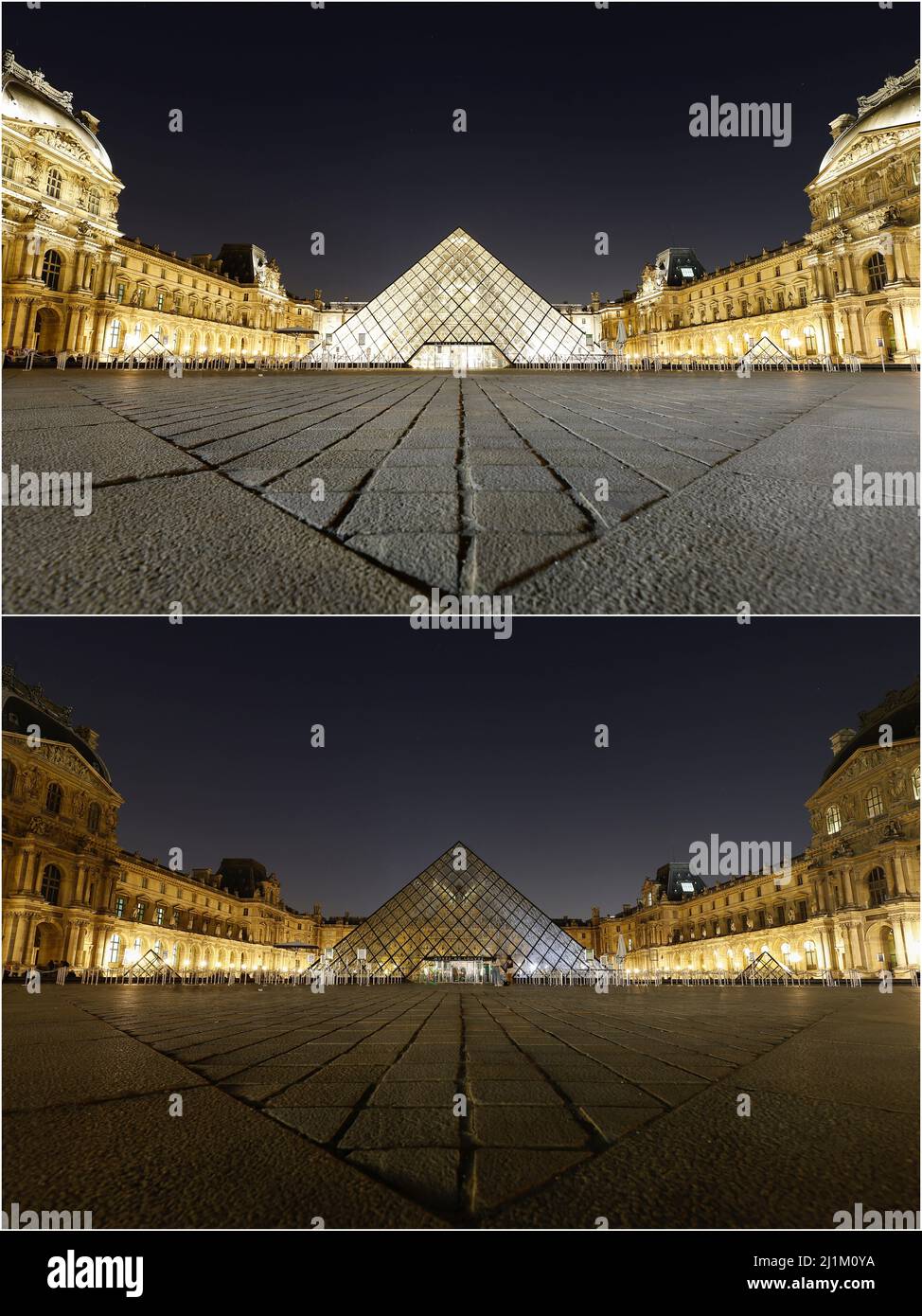 Louvre avant pyramide Banque de photographies et d’images à haute ...