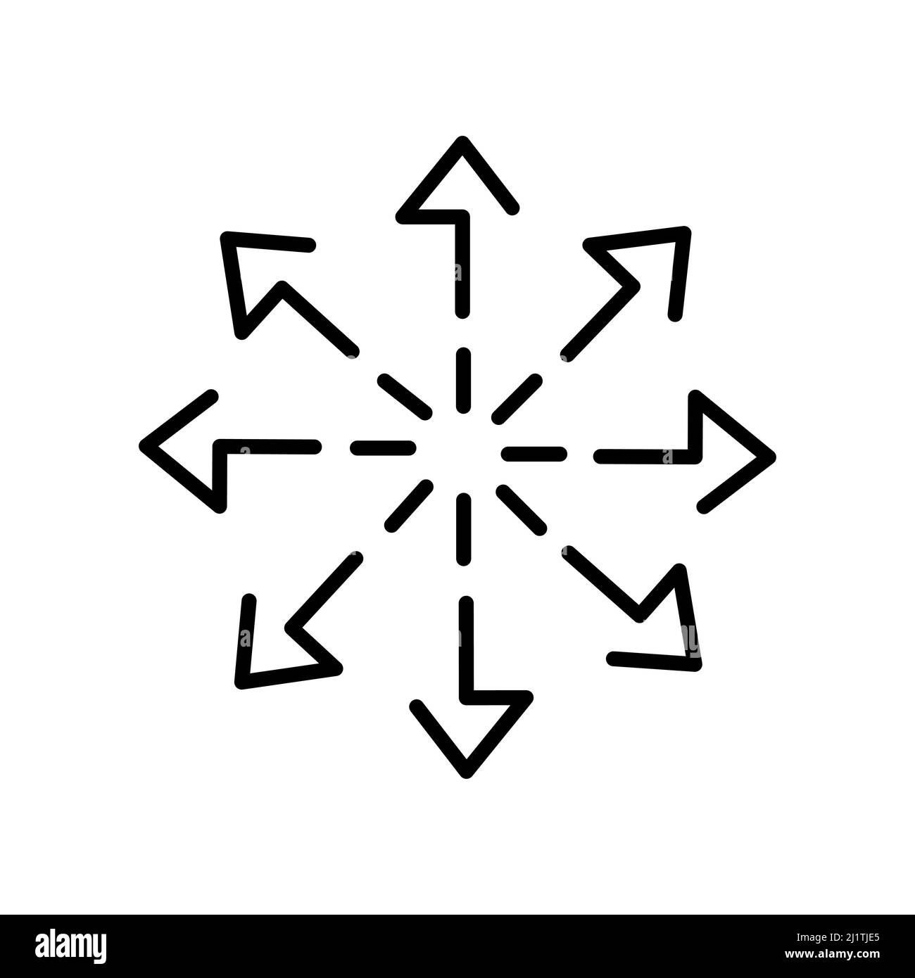 icône polyvalente, capacité polyvalente. Icône de direction de flèche ...