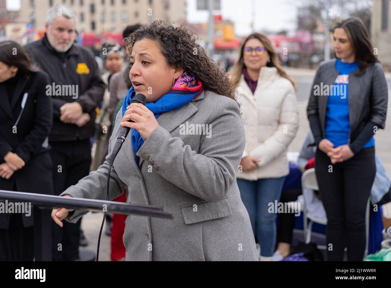 The Bronx, New York, le 27 mars 2022. Nathalia Fernandez, membre de l ...
