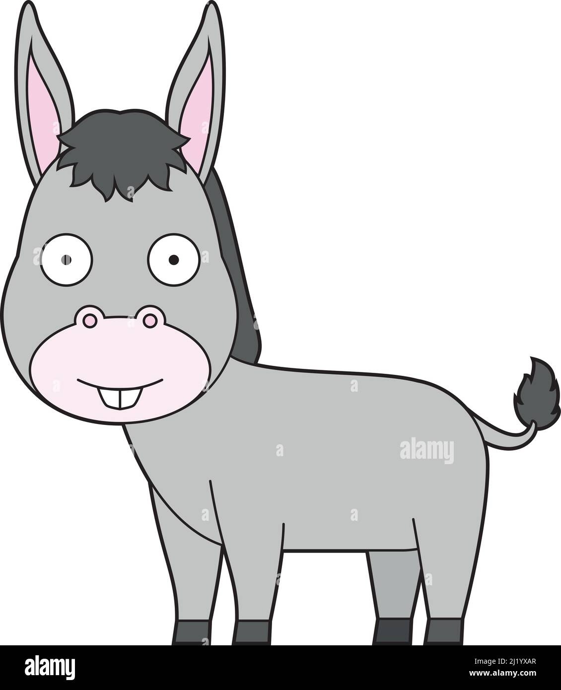 âne comique Banque d'images vectorielles - Alamy