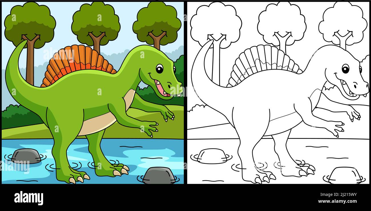 Silhouette triceratops spinosaurus Banque de photographies et d’images à haute résolution - Alamy