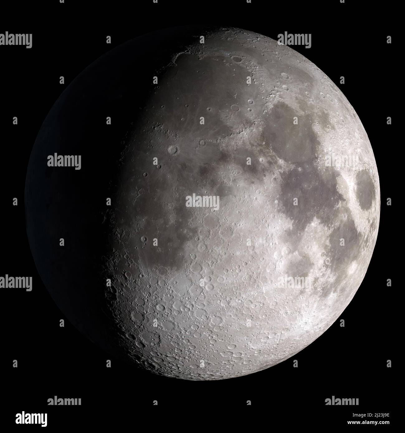 Lune gibbeuse croissante Banque de photographies et d’images à haute ...