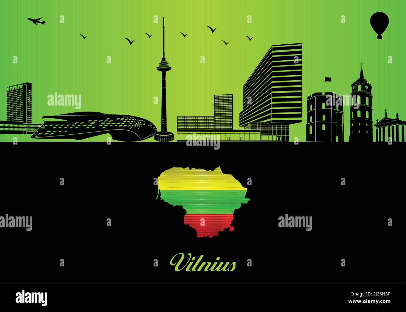 Mappa di vilnius Banque de photographies et d’images à haute résolution ...