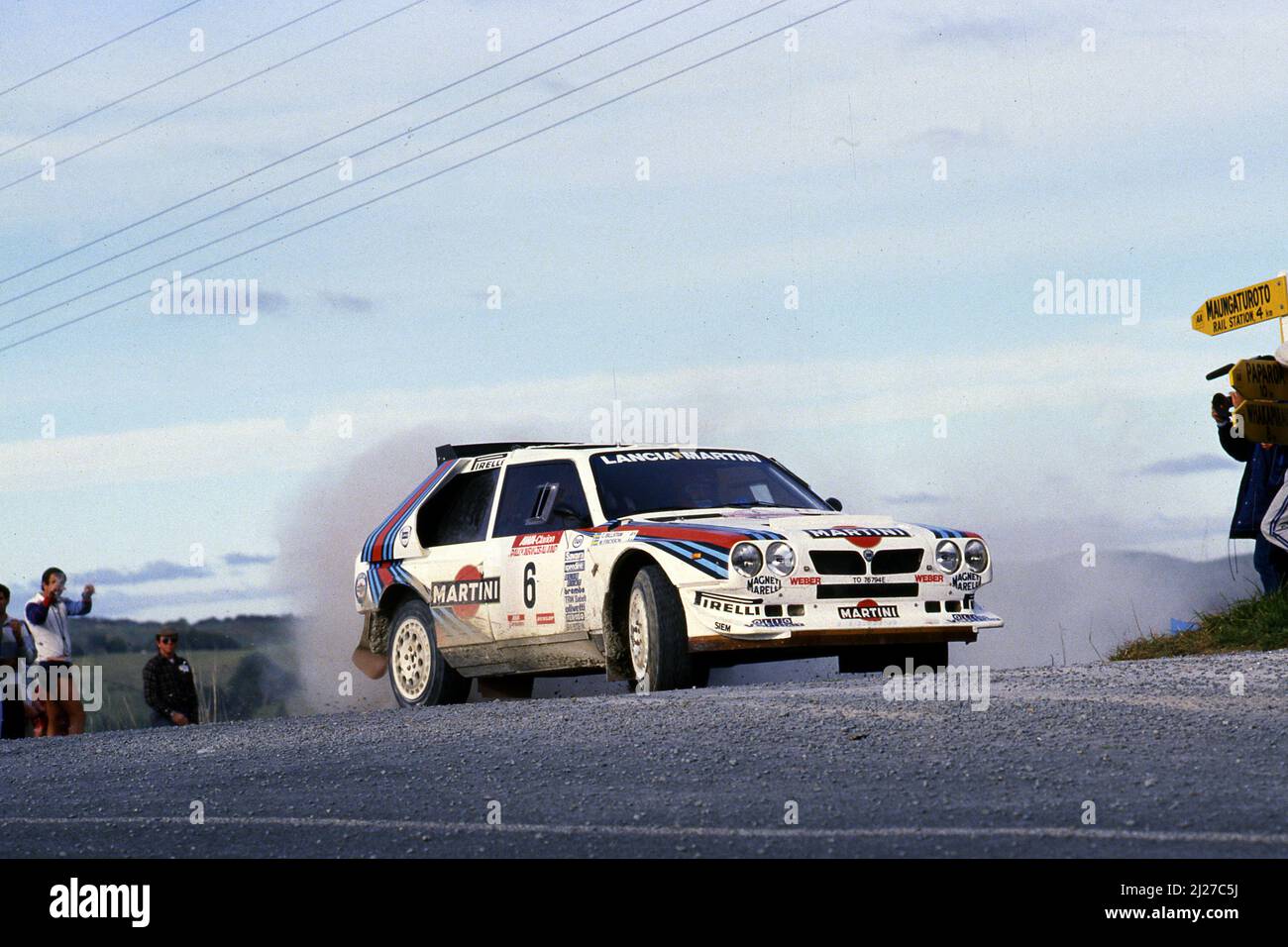 Mikael ericsson (swe) lancia delta s4 Banque de photographies et d ...