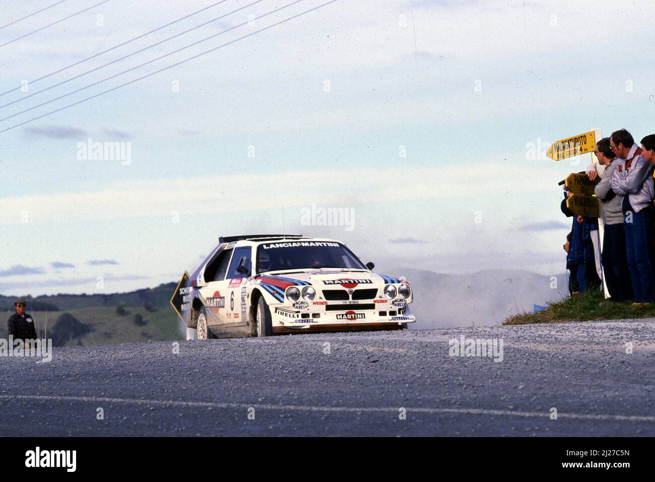 Mikael ericsson (swe) lancia delta s4 Banque de photographies et d ...