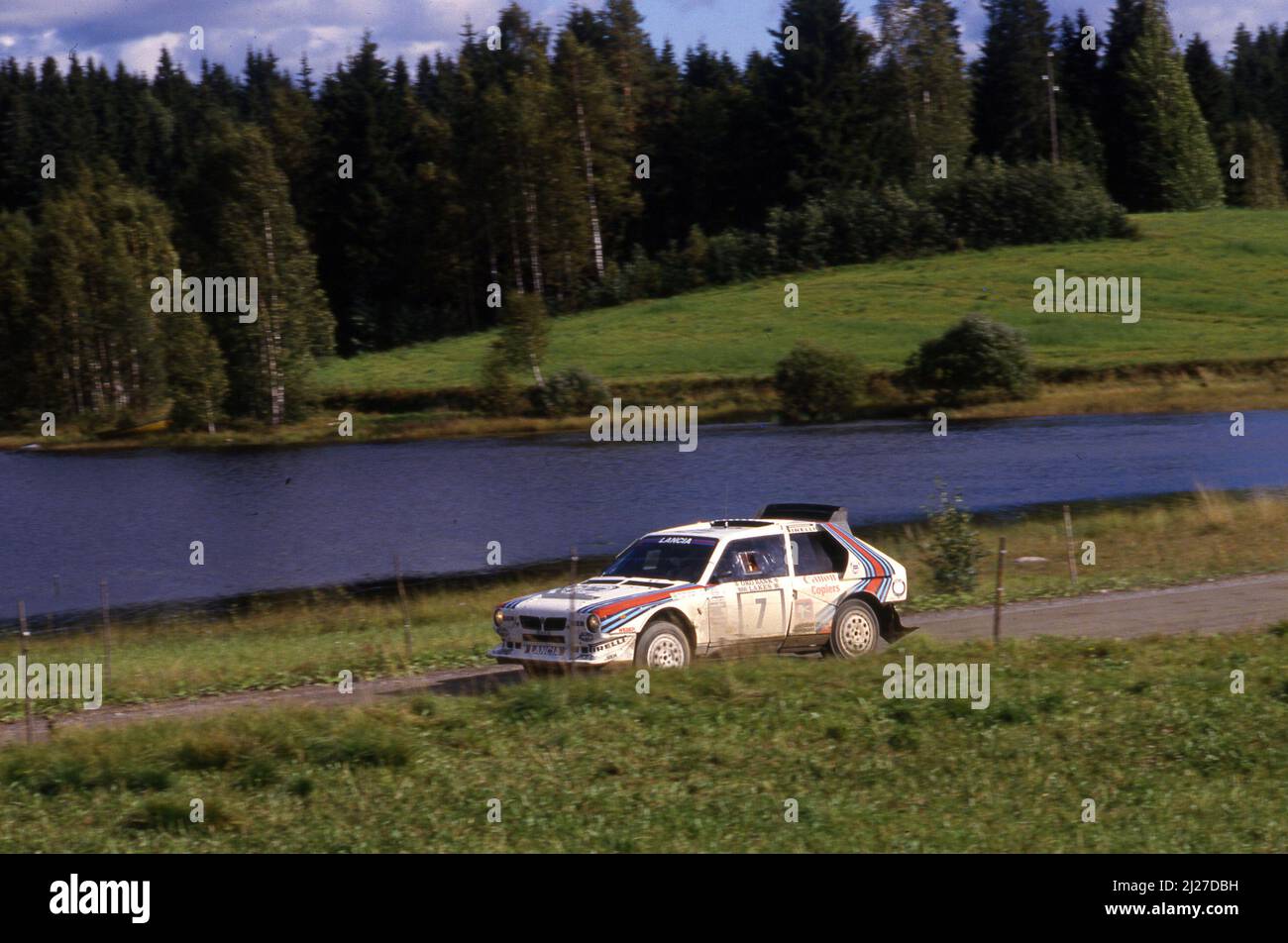 Mikael ericsson (swe) lancia delta s4 Banque de photographies et d ...