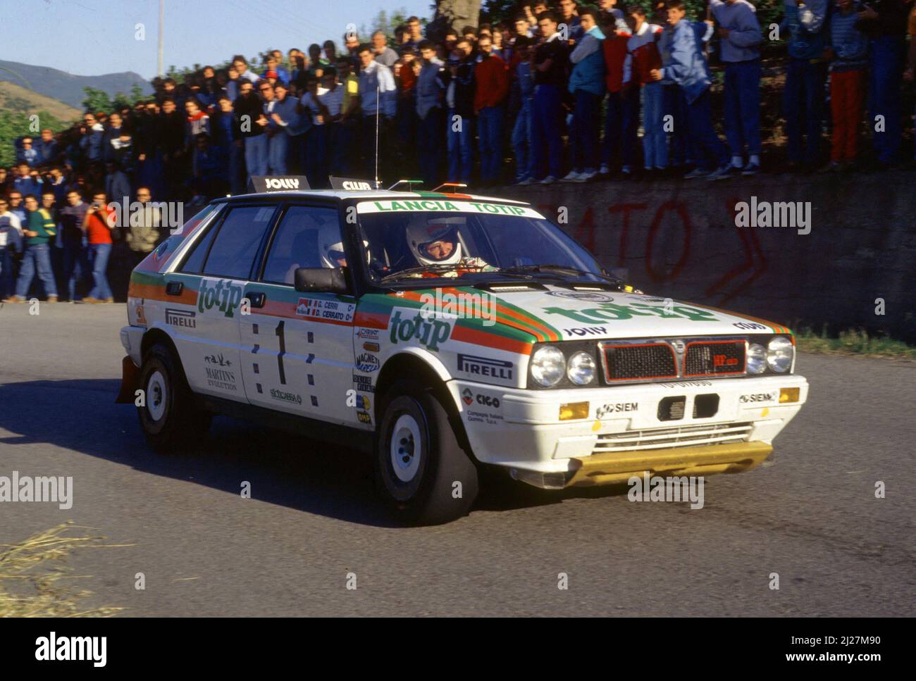 Dario Cerrato (ITA) Giuseppe Geppi Cerri (ITA) Lancia Delta HF 4WD GRA ...