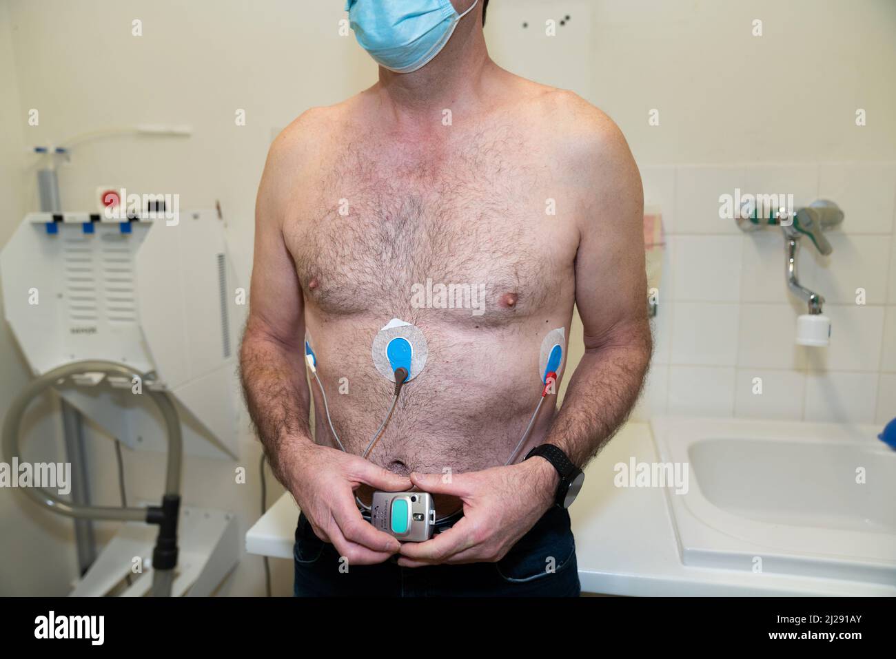 Holter heart monitor Banque de photographies et d’images à haute ...