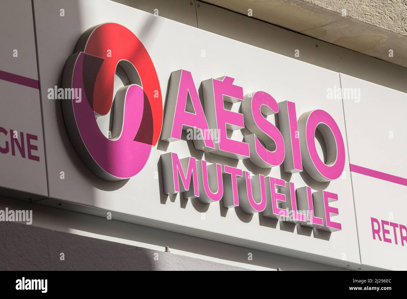 Signe aesio Banque de photographies et d’images à haute résolution - Alamy