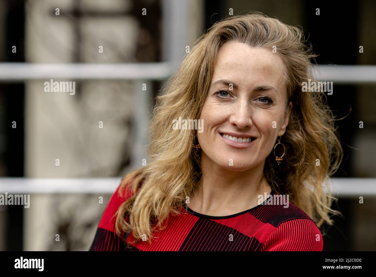 2022-03-31 17:12:21 AMSTERDAM - Sarah Meuleman pendant la présentation ...