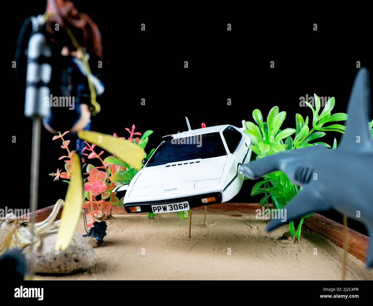 Diorama james bond l'espion qui m'aimait lotus sous marin Banque de ...