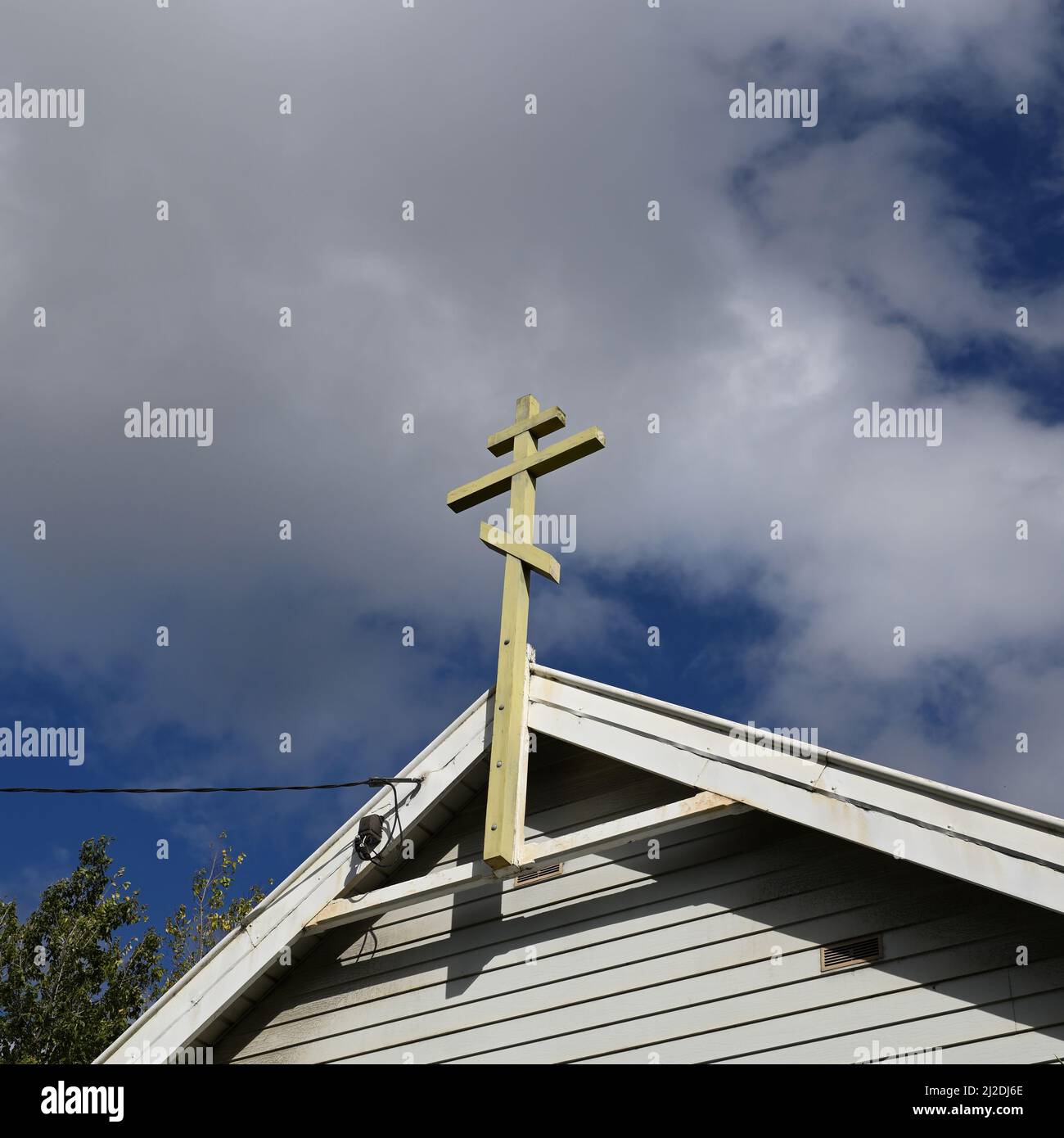 Croix en bois orthodoxe russe Banque de photographies et d’images à ...