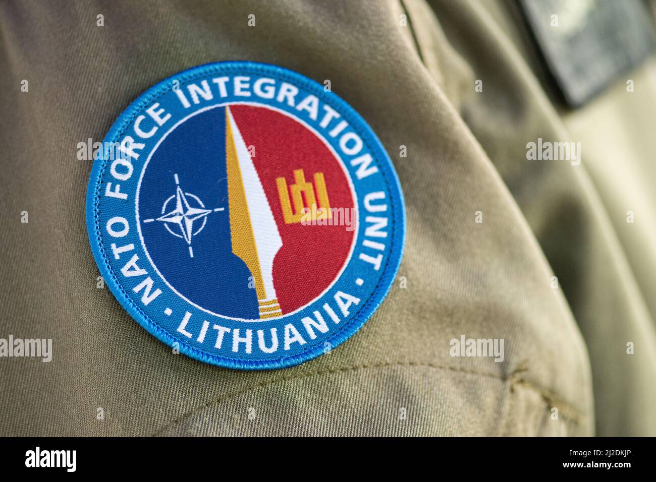 Drapeau et symbole de l'OTAN, Organisation du Traité de l'Atlantique ...