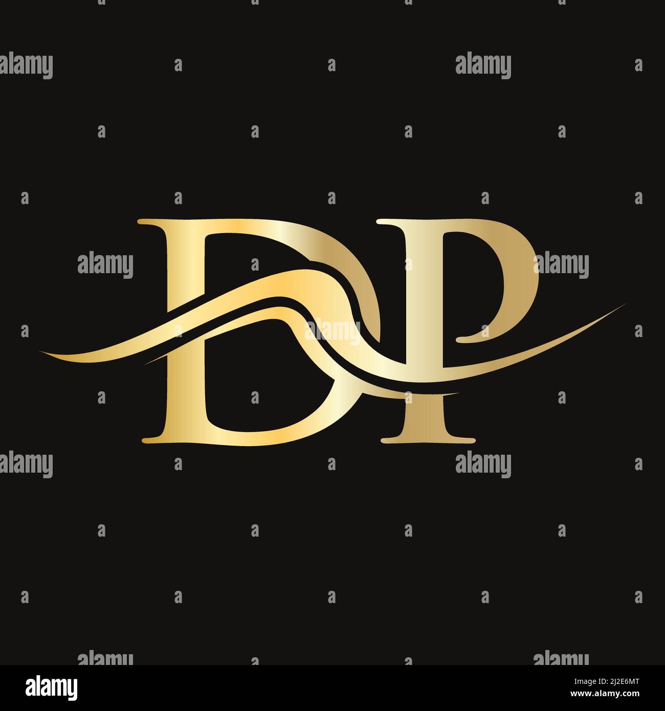 Logo dp initial Banque d'images vectorielles - Alamy