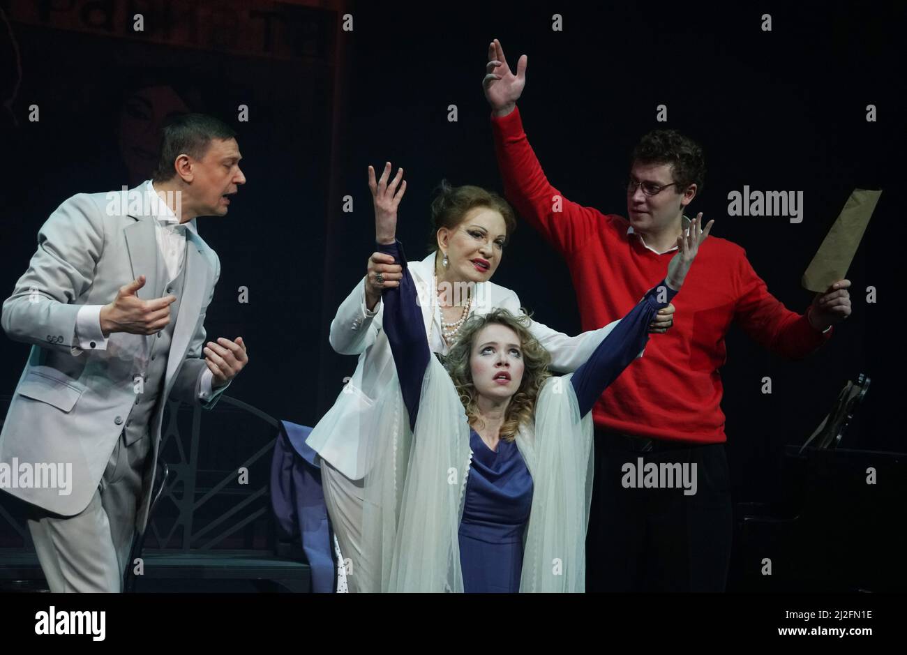 25 mars 2022. - Russie, Moscou. - Le Théâtre Vakhtangov. Production de la « classe de maître ...