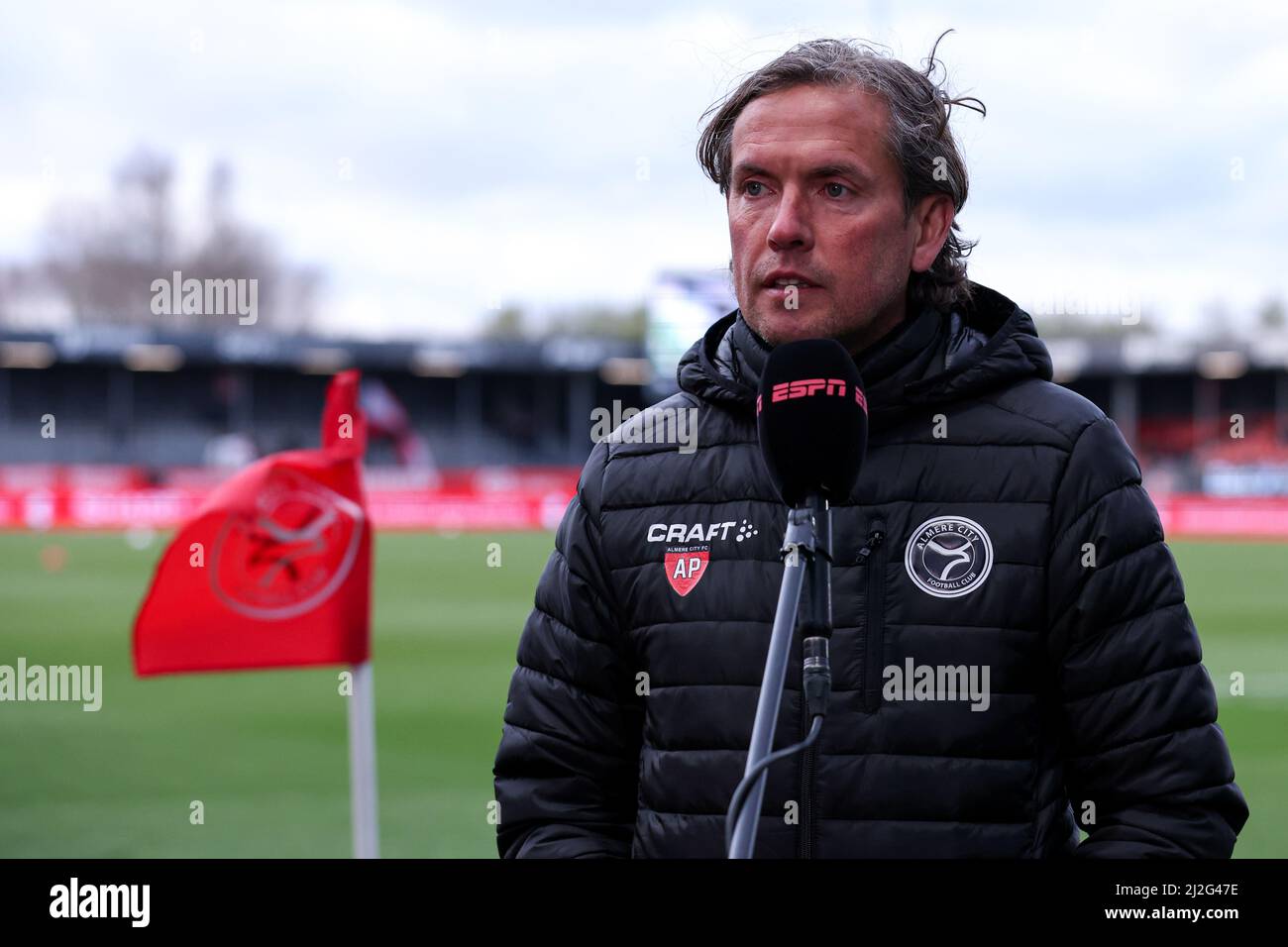 ALMERE, PAYS-BAS - AVRIL 1 : entraîneur-chef Alex Pastoor d'Almere City ...