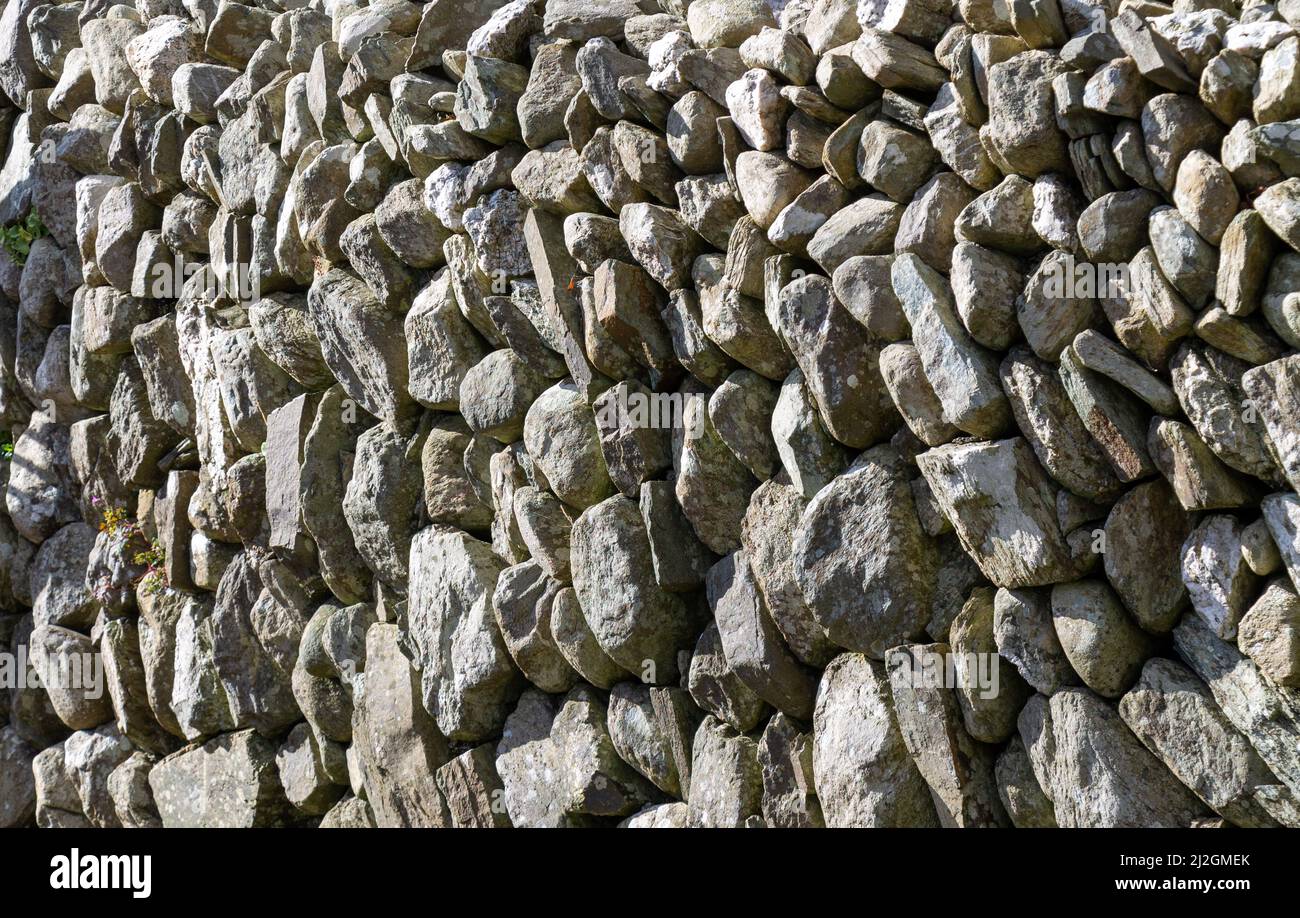 Texture de mur en pierre sèche Banque de photographies et d’images à ...