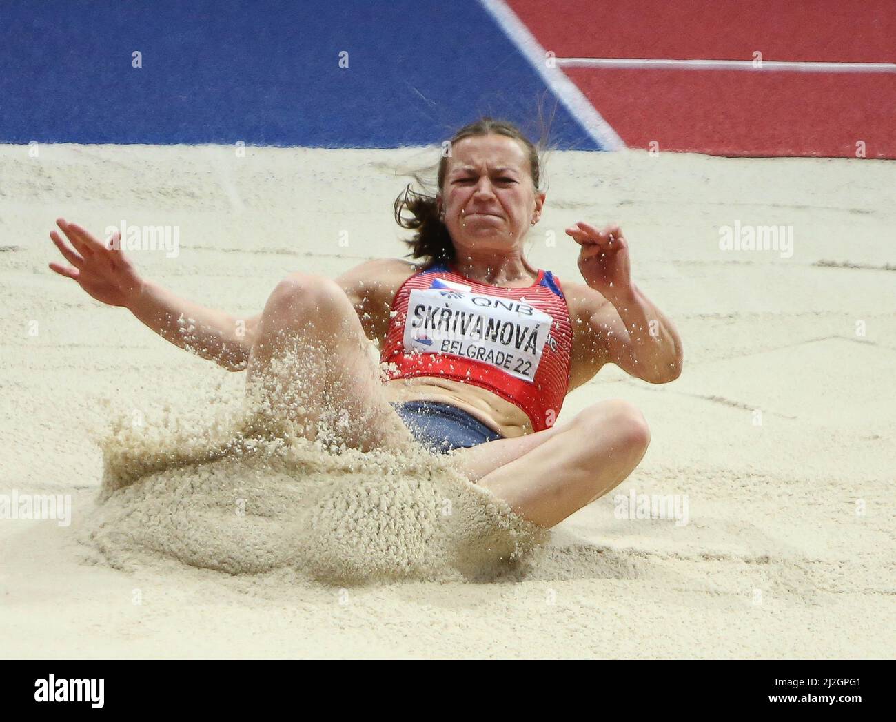 Dorota SKŘIVANOVÁ de CZE long Jump PENTATHLON femmes pendant les ...