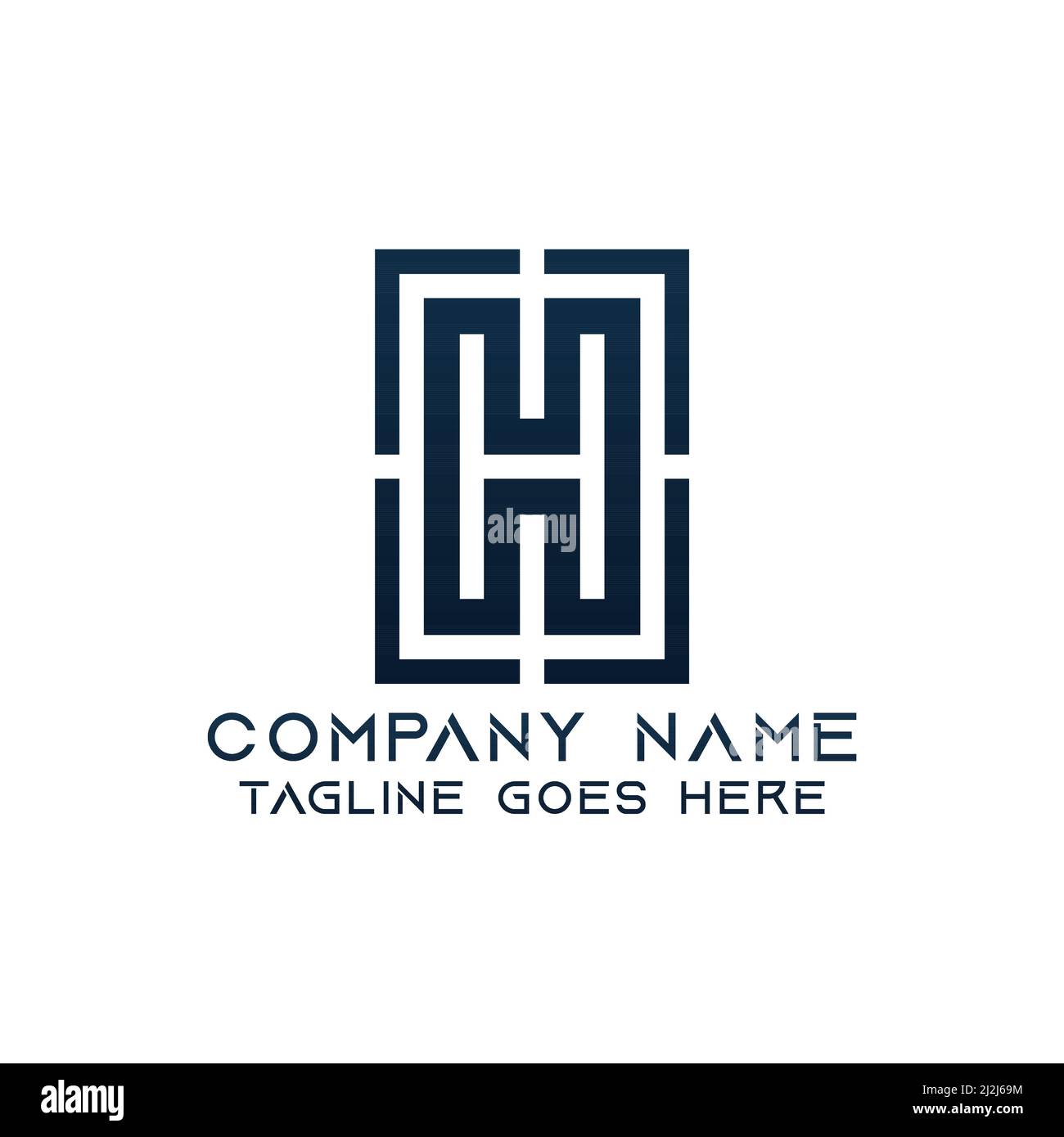 Modèle de logo lettre H. Ce logo convient parfaitement à tout type d ...