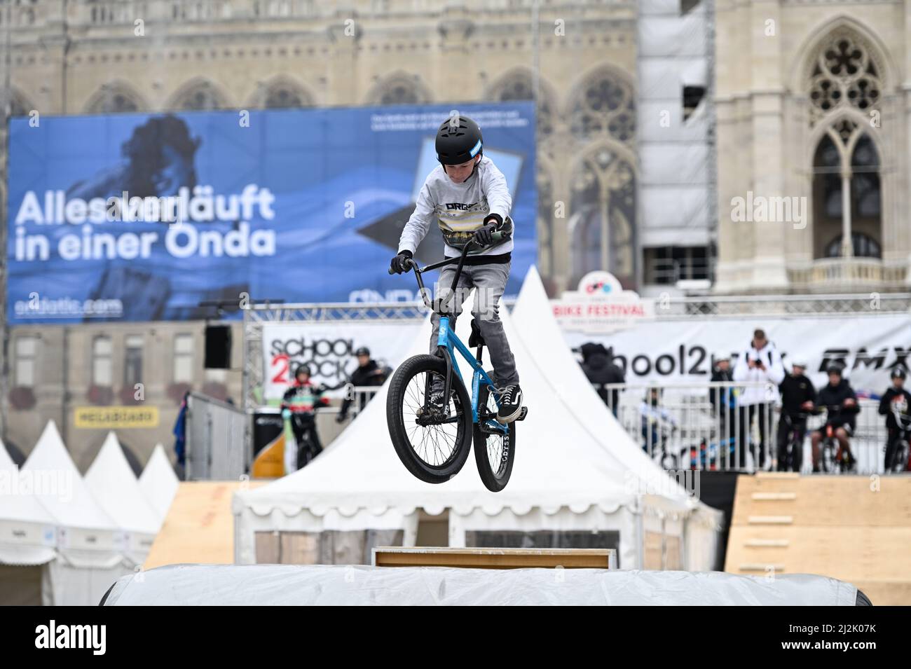 Vienne, Autriche. 2nd avril 2022. Agus Bike Festival 2022 sur la place ...