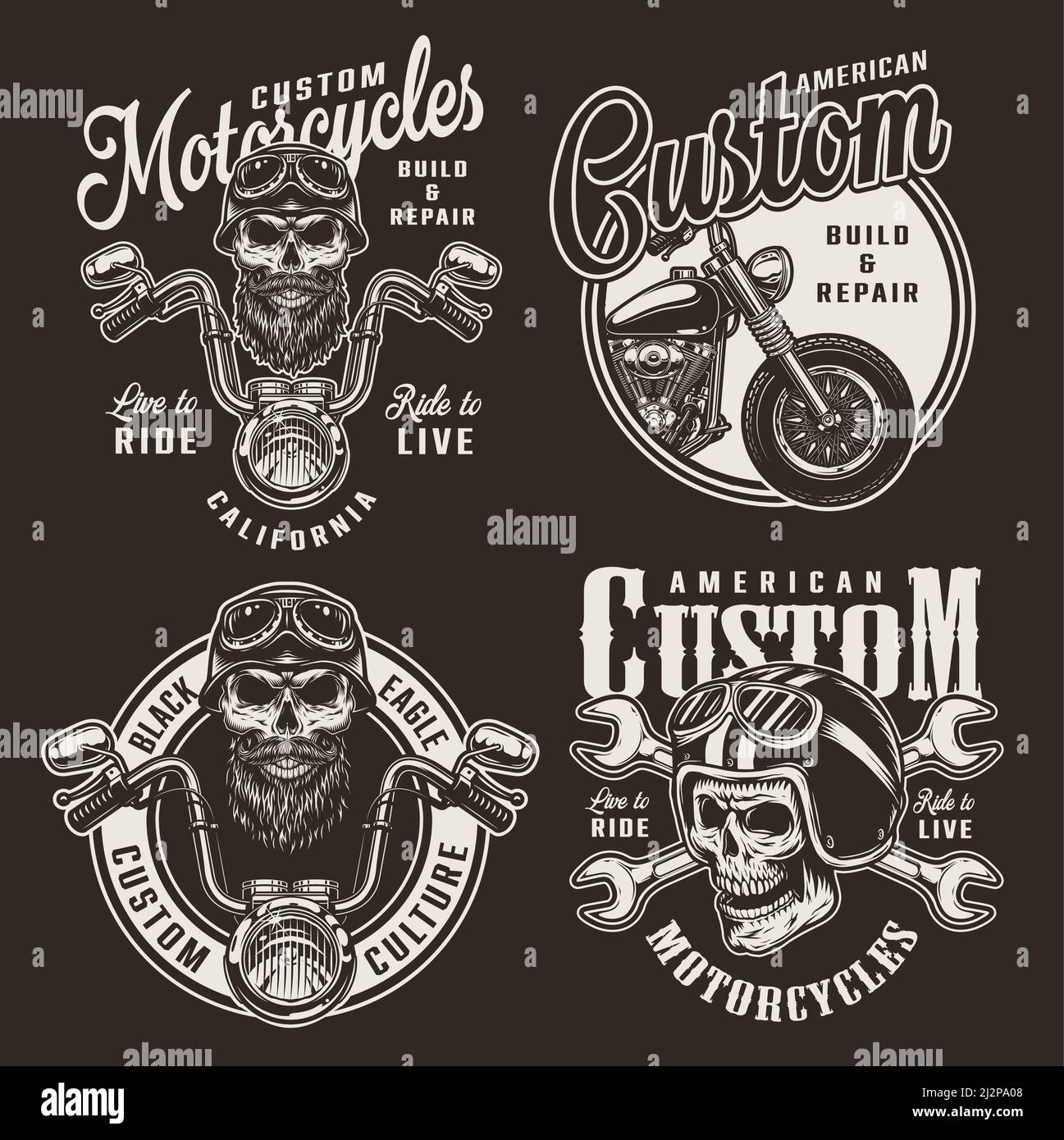 Logos biker Banque de photographies et d’images à haute résolution - Alamy