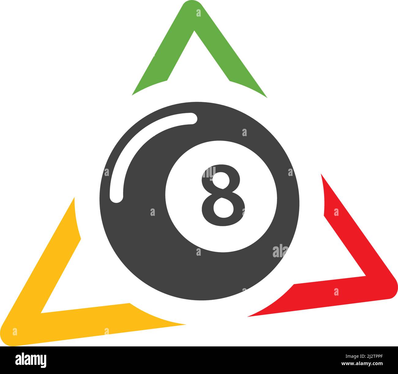 Modèle d'illustration vectorielle du logo de billard Image Vectorielle ...