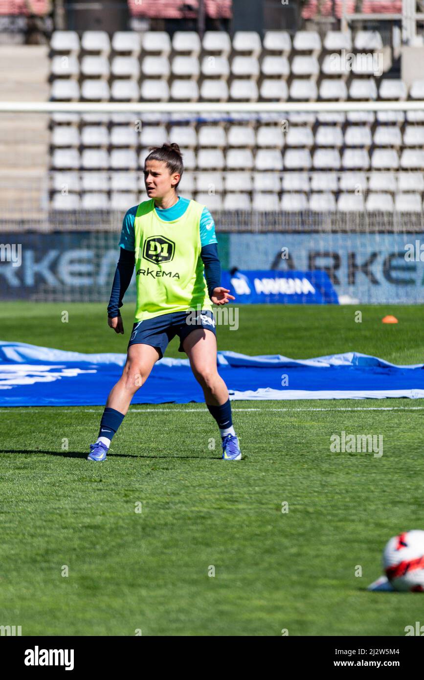 3 avril 2022, Paris, France : Mathilde Bourdieu de Paris FC se ...