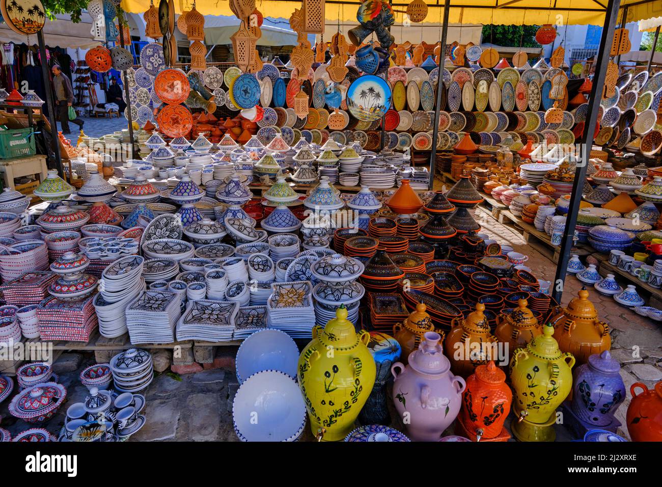 Tunisie, région sud, gouvernorat de Medenine, île de Djerba, Houmt-Souk ...