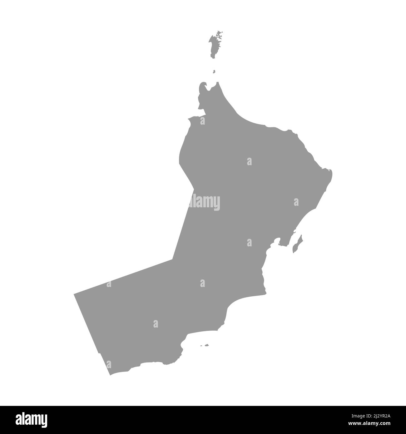 Oman map Banque d'images vectorielles - Alamy