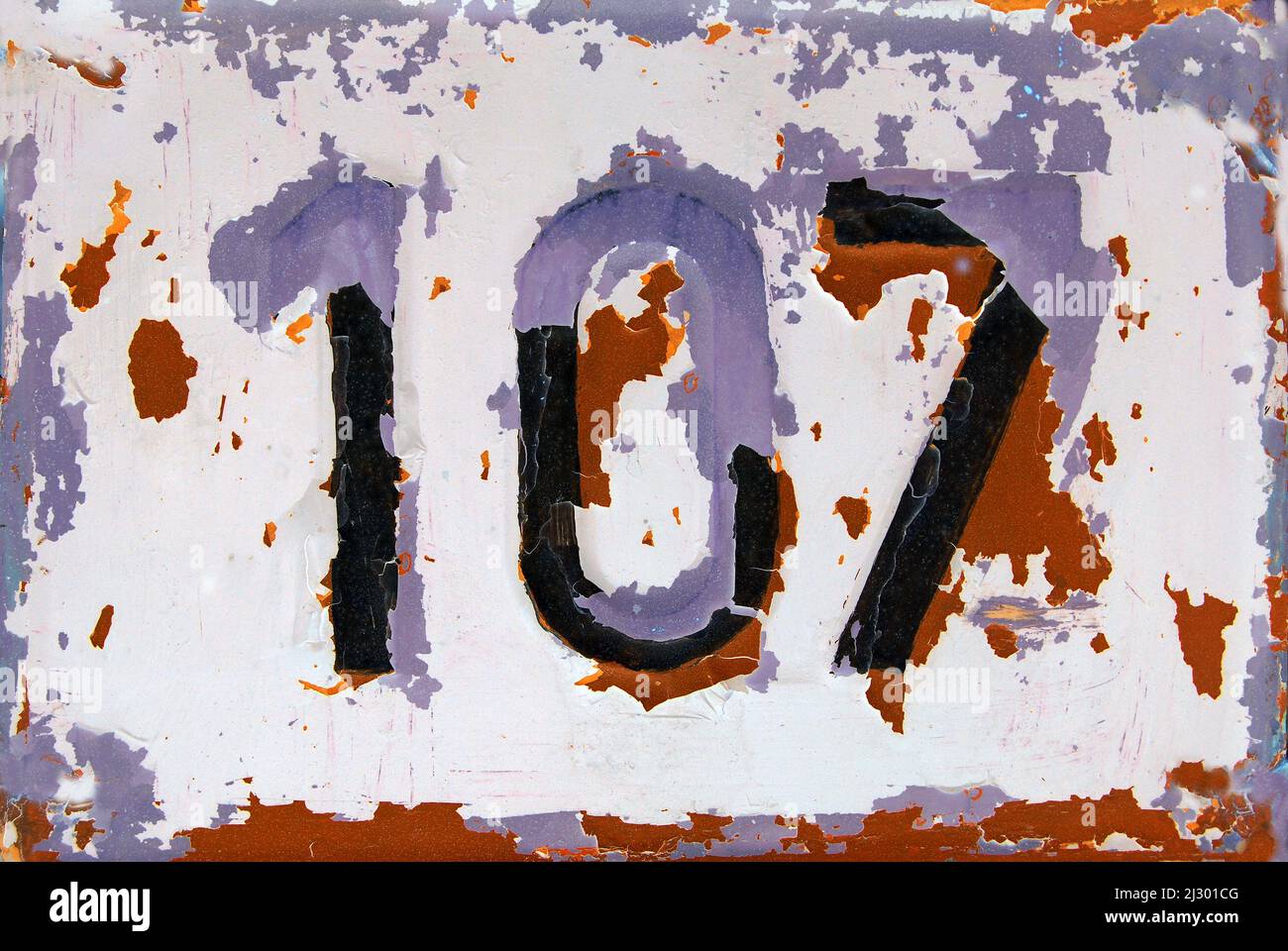 Number 107 sign Banque de photographies et d’images à haute résolution ...