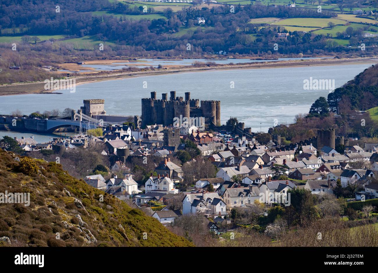 Conwy mountain Banque de photographies et d’images à haute résolution ...