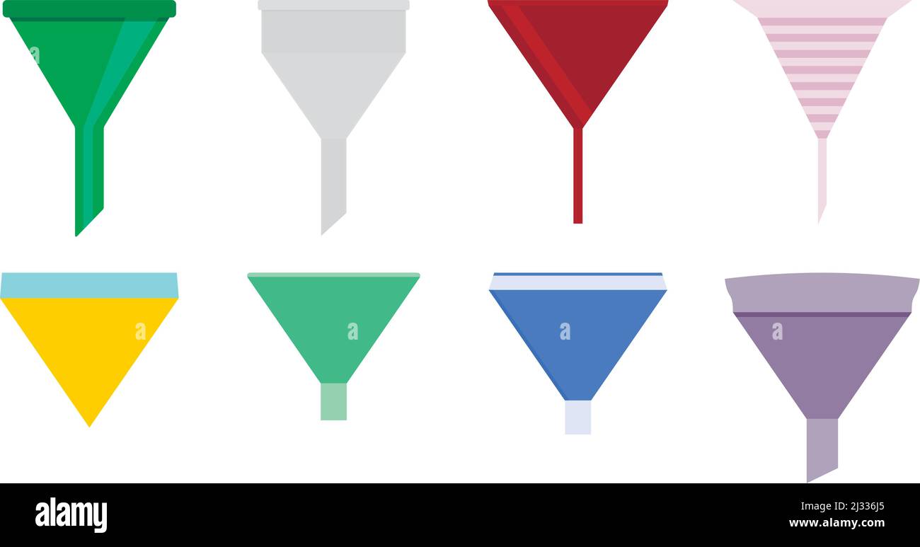 Ensemble de filtres dessin animé pour les informations de nettoyage ou ...