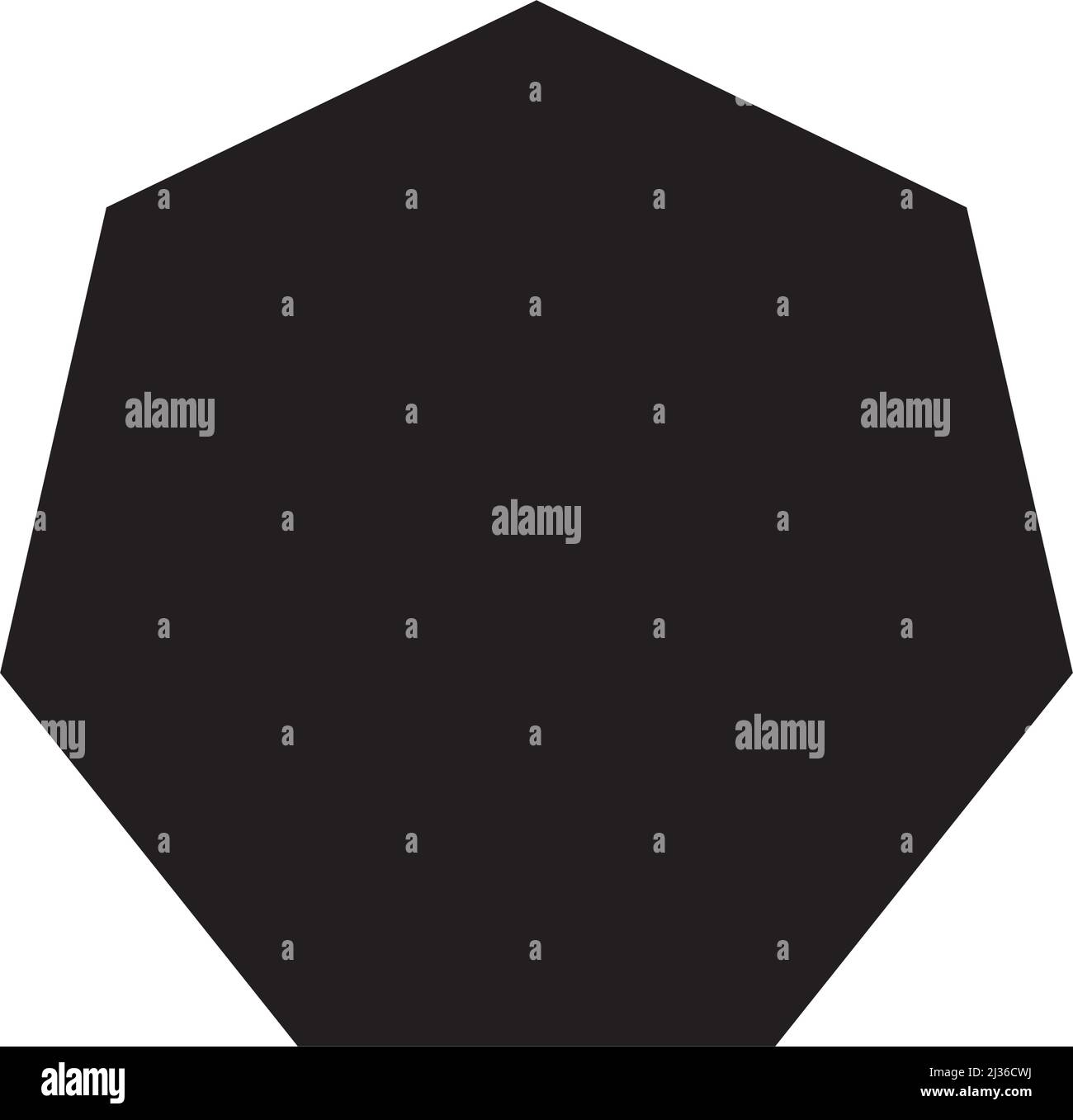 Symbole heptagone pour les enfants Banque d'images vectorielles - Alamy