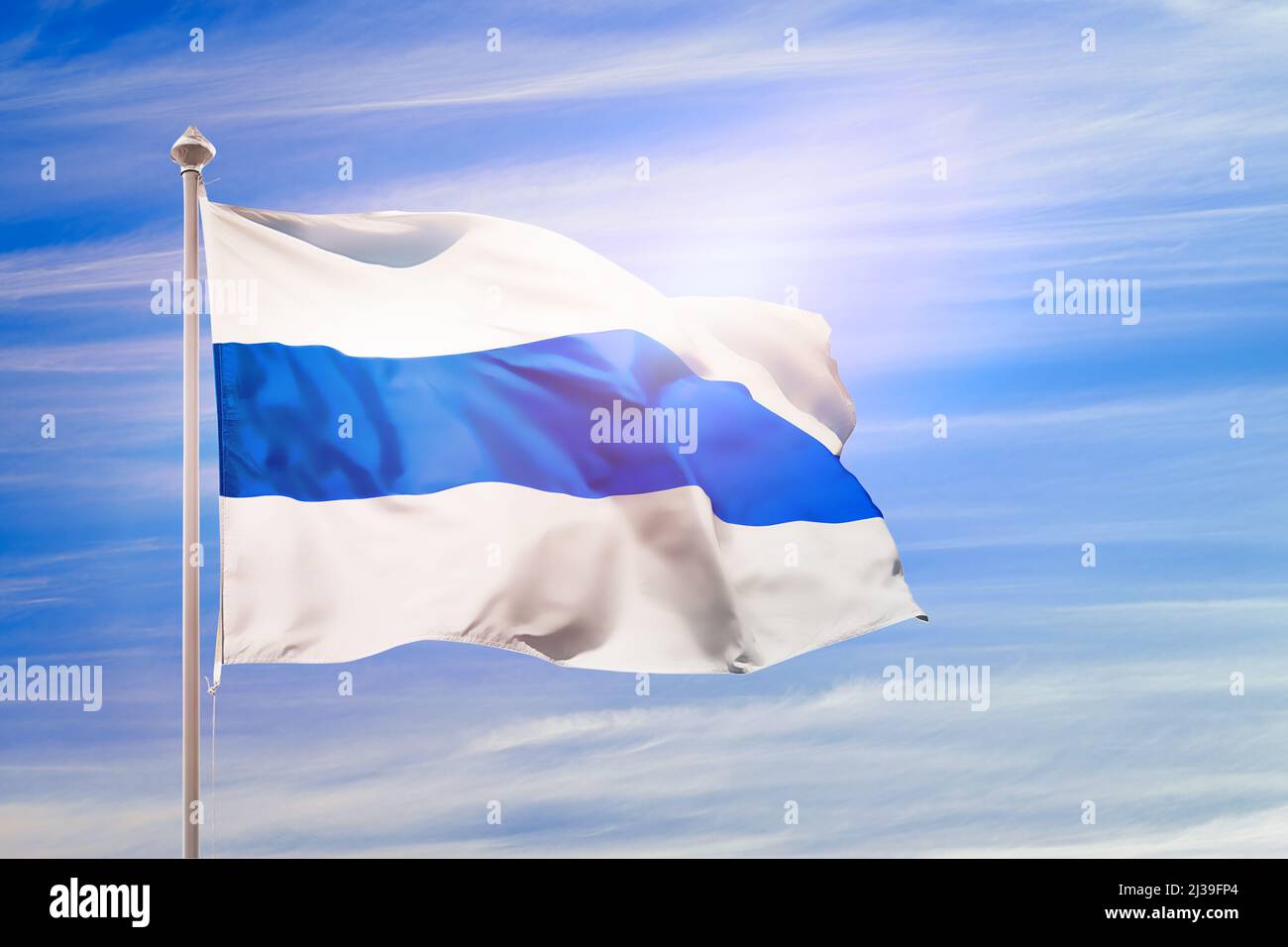 Drapeau blanc bleu blanc Banque de photographies et d’images à haute ...