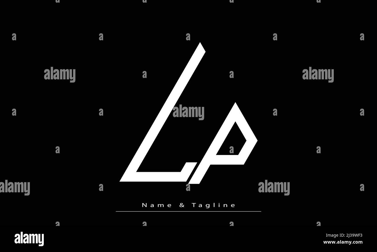 Monogramme lp Banque d'images vectorielles - Alamy