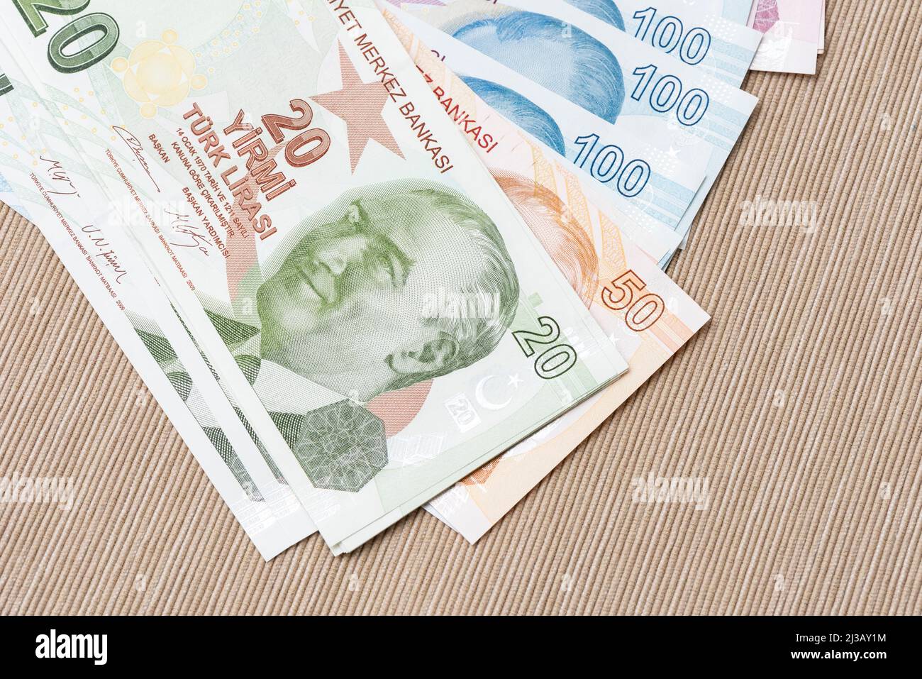 Turkish banknotes Banque de photographies et d’images à haute ...