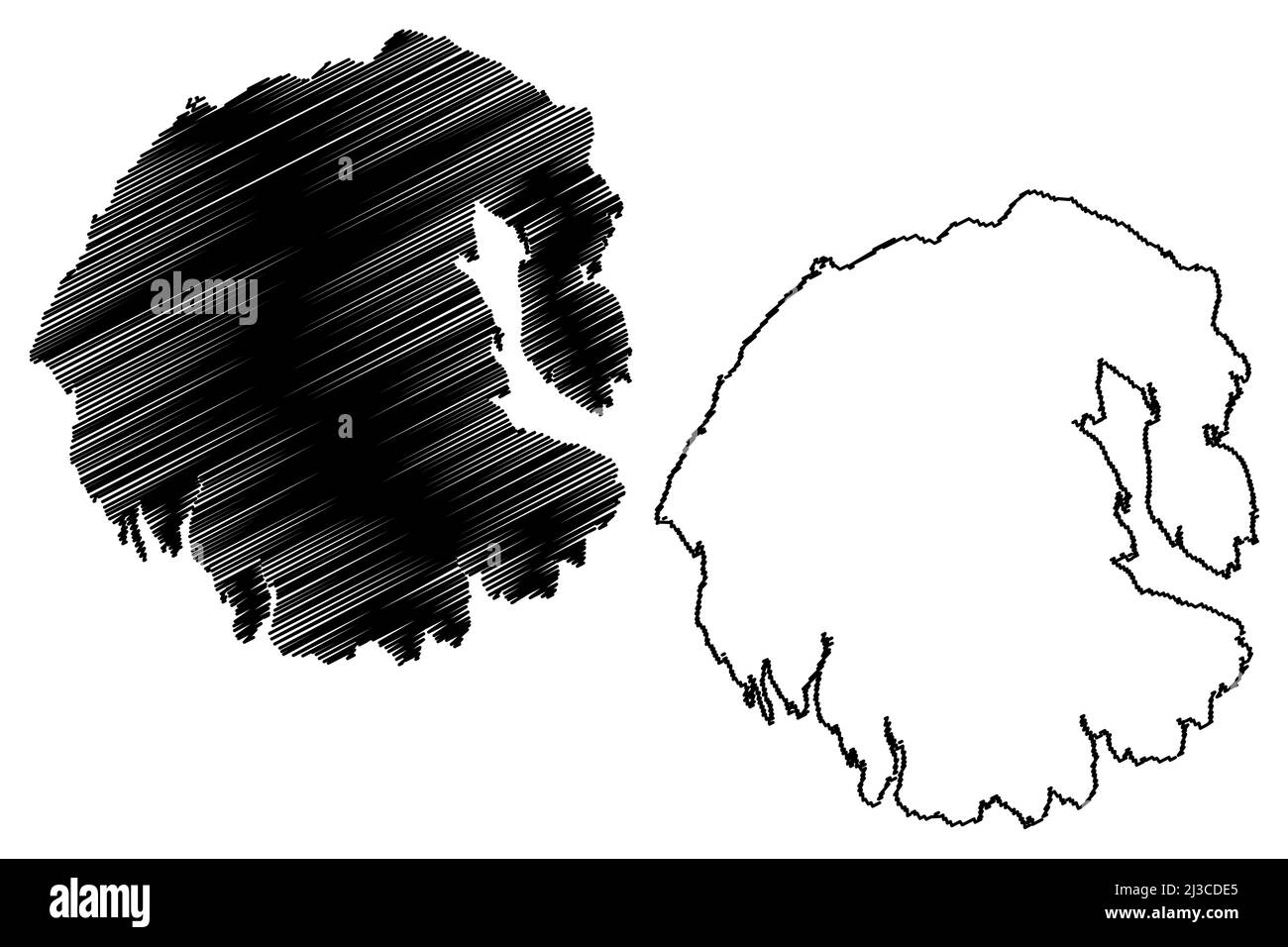 Carte de l'île René-Levasseur (Canada, Amérique du Nord, province de ...